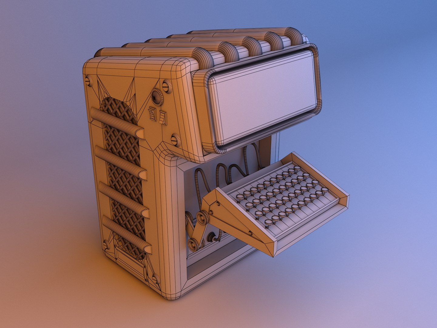 3D Vintage Retro Control Console Panel - TurboSquid 1940239