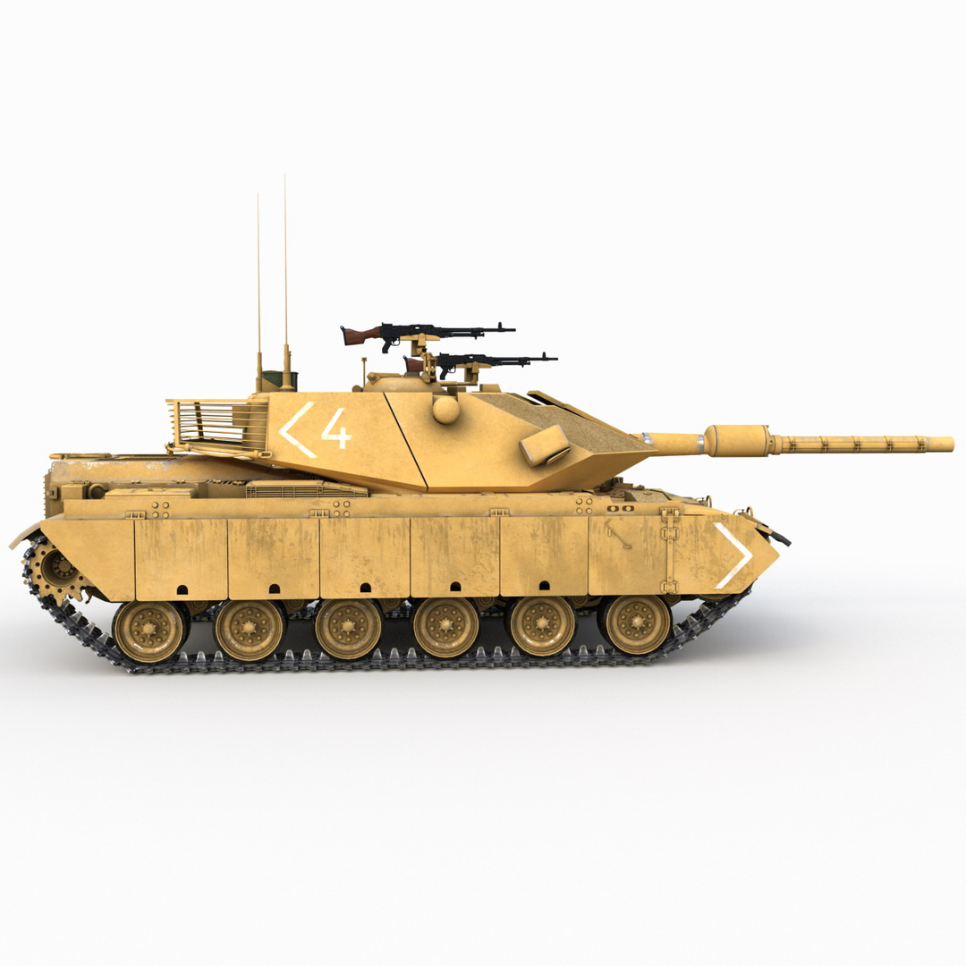 3d model main battle tank sabra