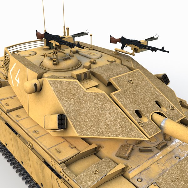 3d model main battle tank sabra