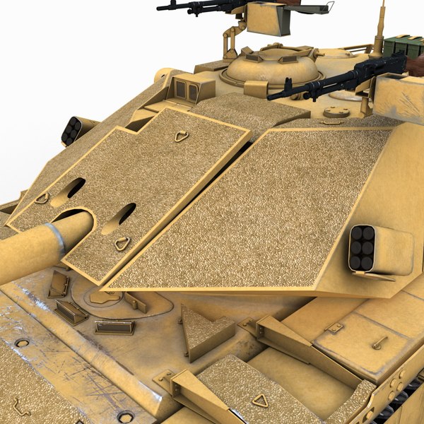 3d model main battle tank sabra