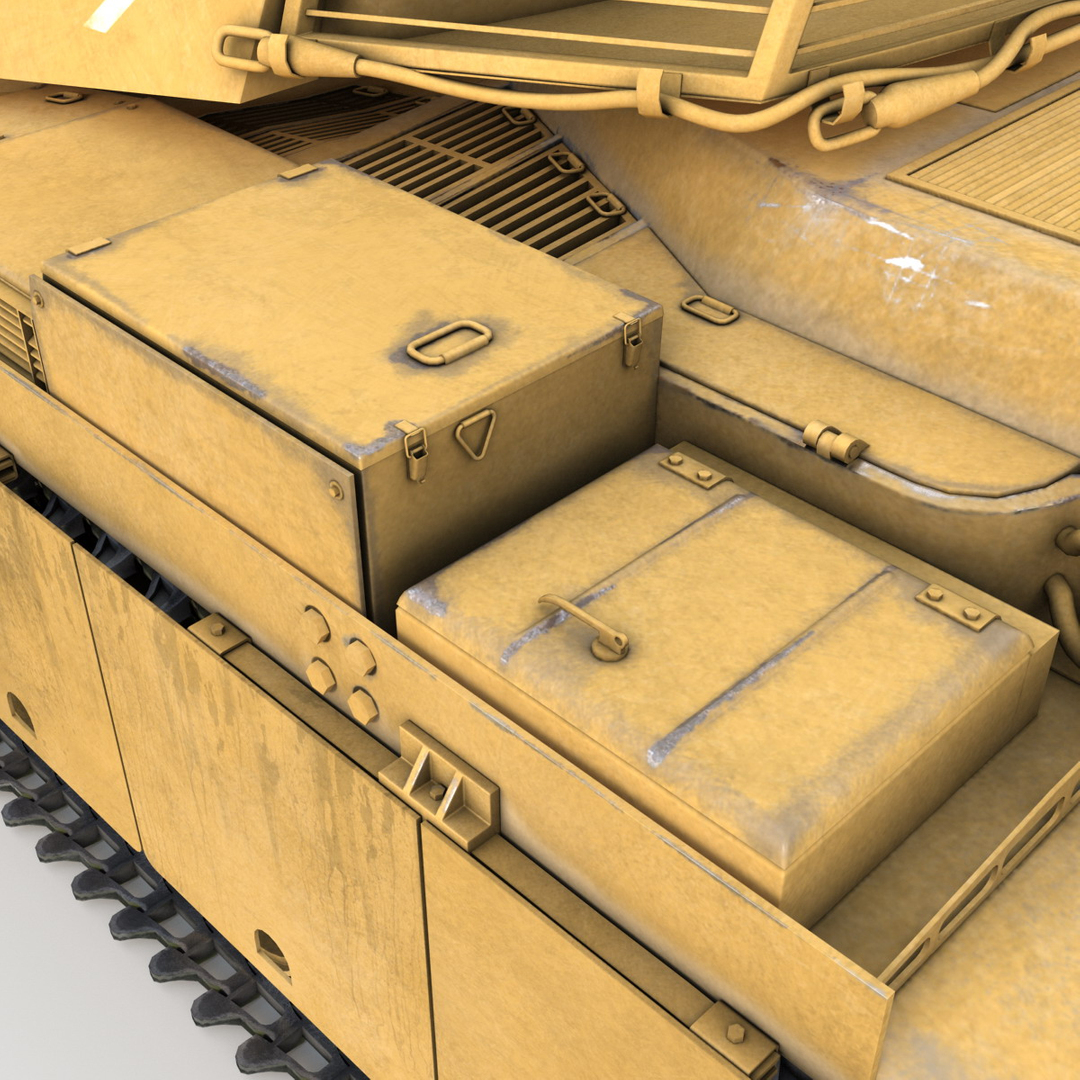 3d model main battle tank sabra