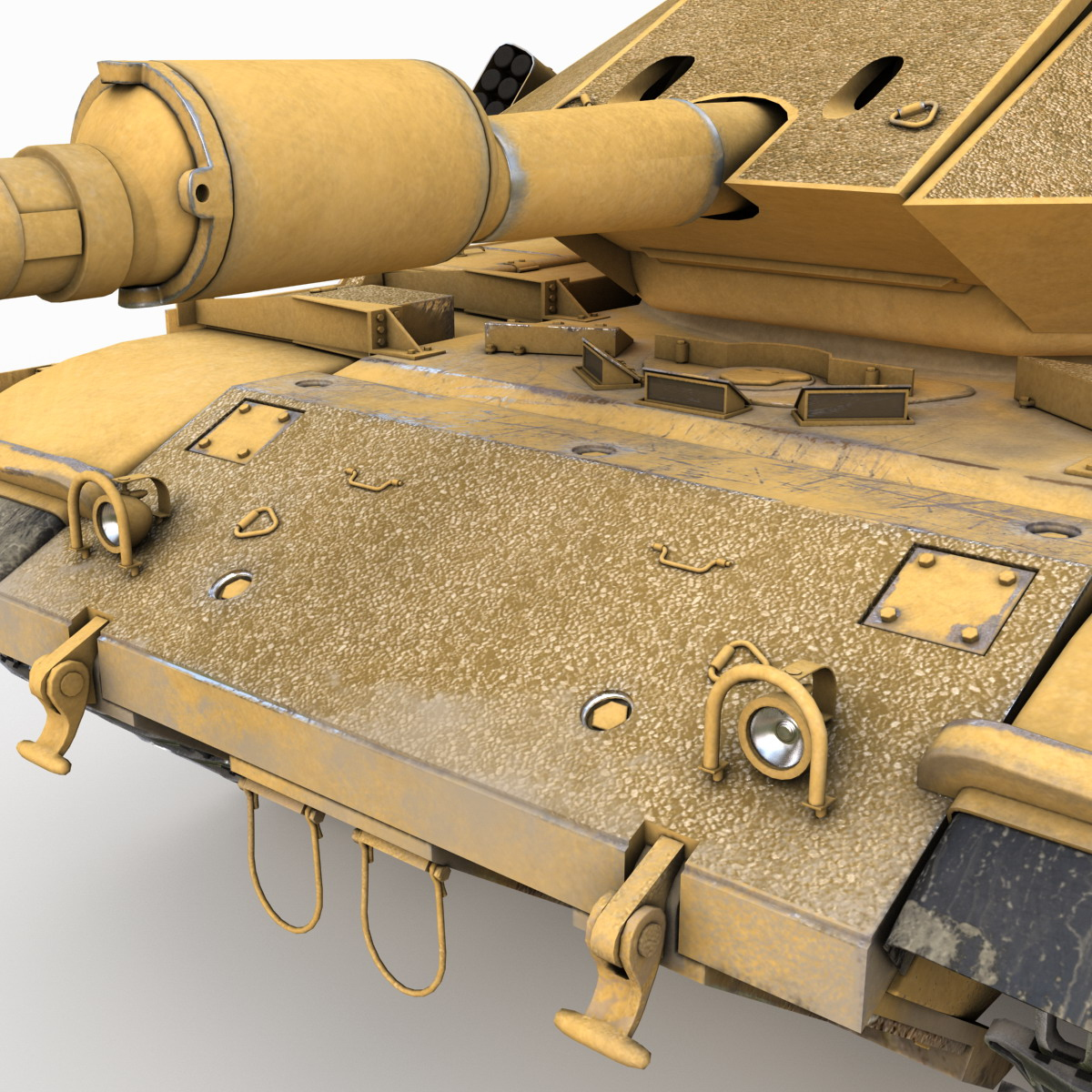 3d model main battle tank sabra