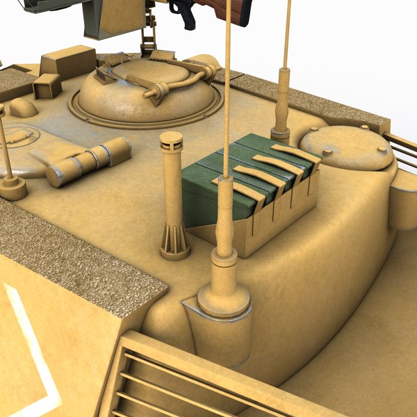 3d model main battle tank sabra