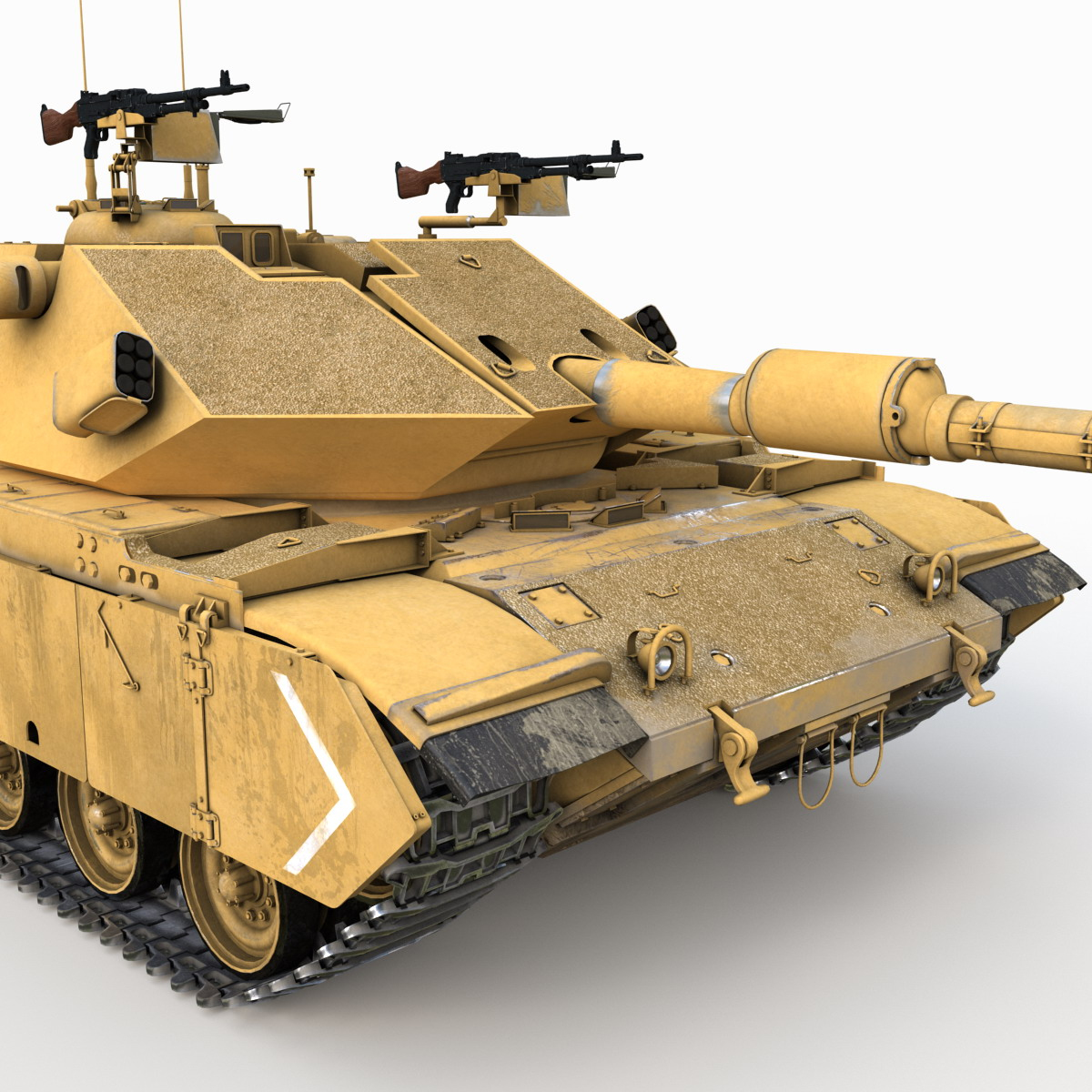 3d model main battle tank sabra