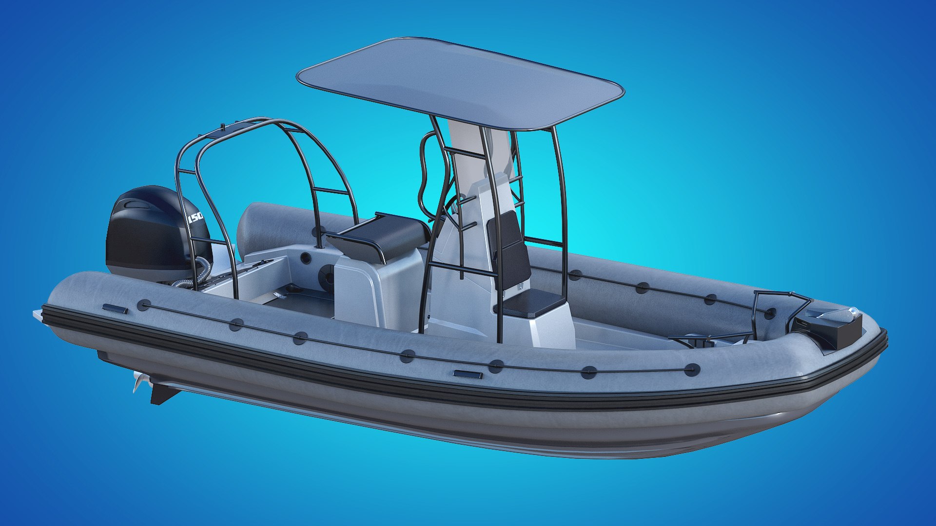 Inflatable boat 3D model - TurboSquid 1686232
