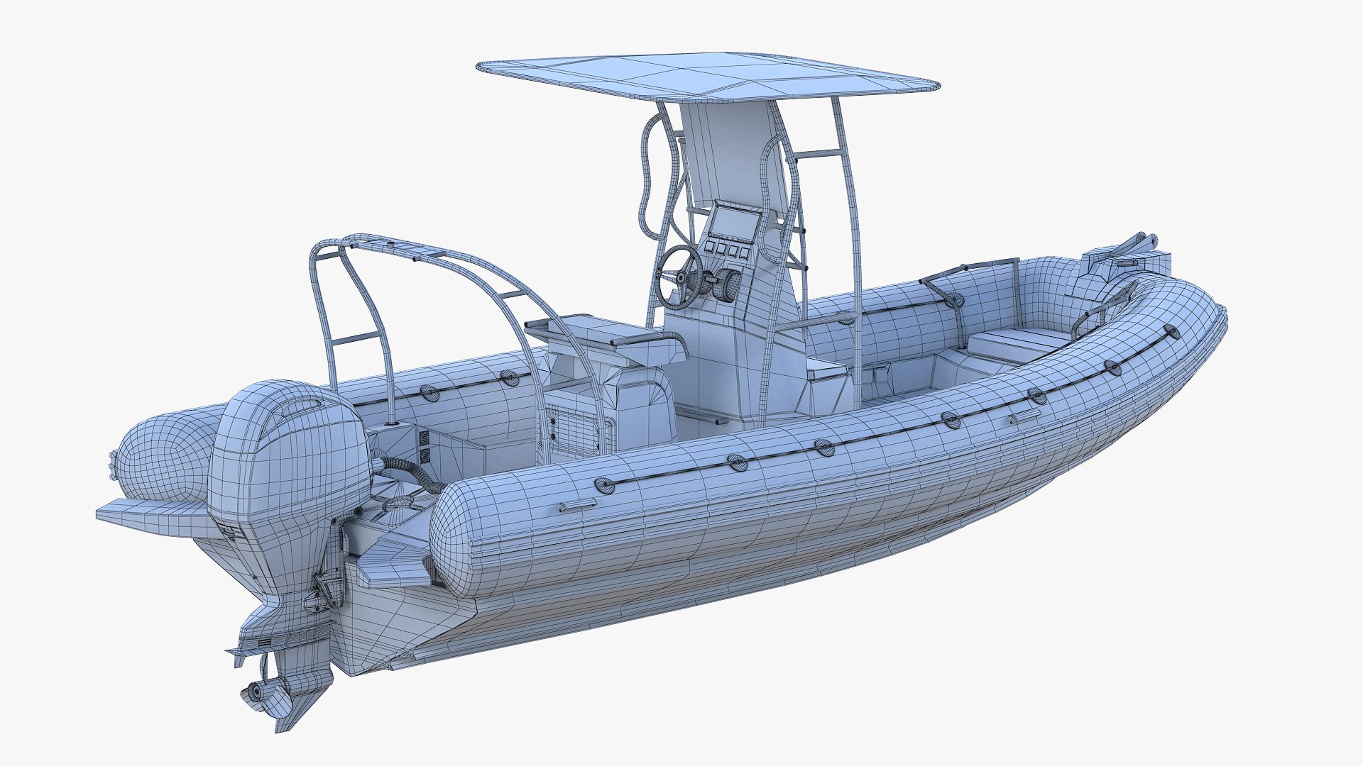 Inflatable boat 3D model - TurboSquid 1686232