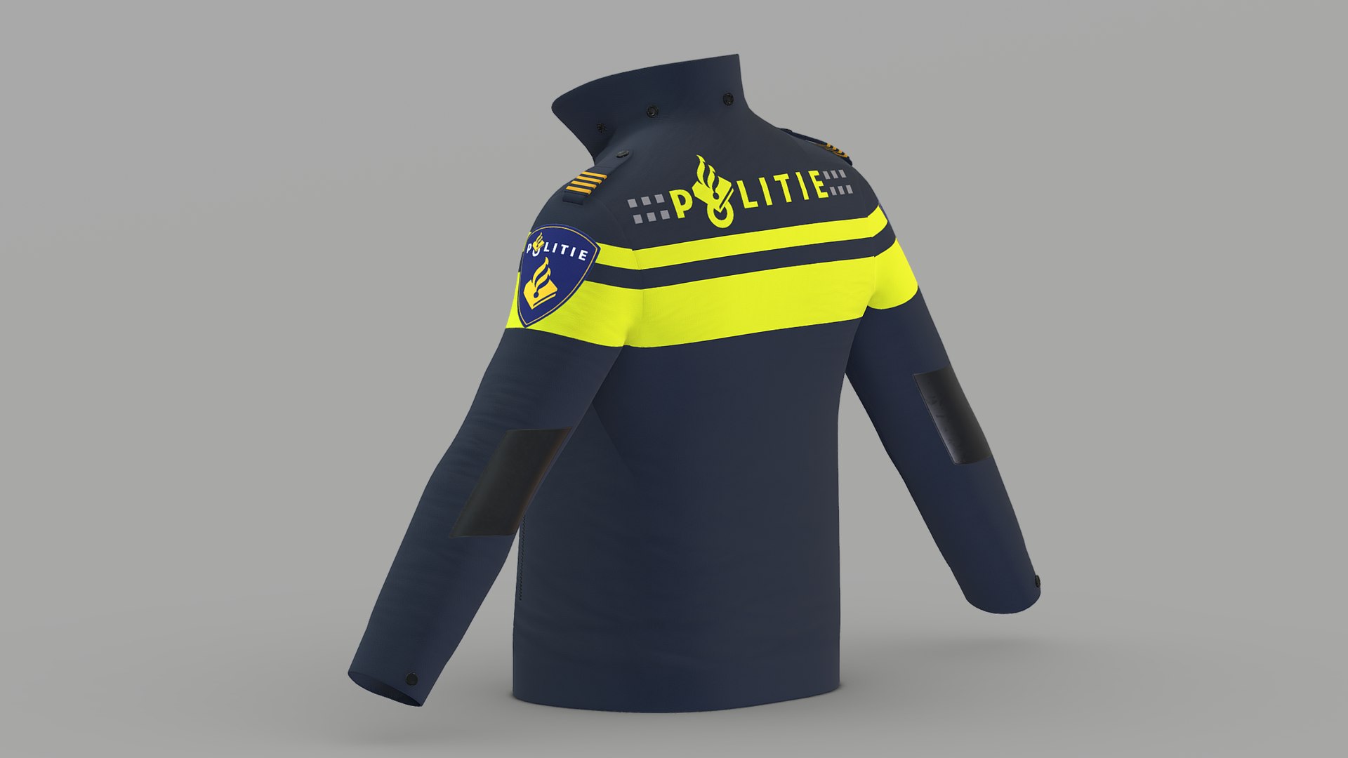Dutch Police Jacket Low Poly PBR Realistic 3D Model - TurboSquid 1935416