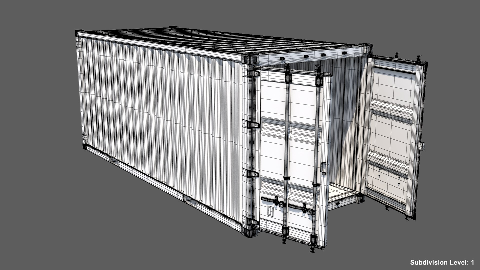 3D Container 20 Ft Model - TurboSquid 1690408