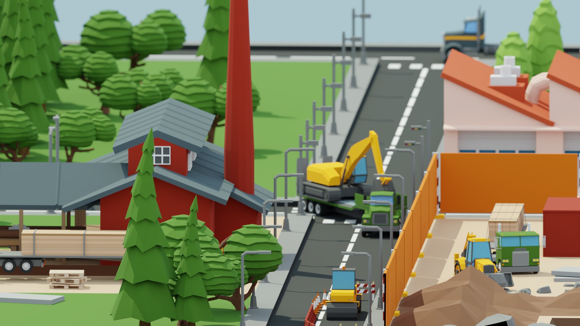 Construction Low Poly Assets City 3D Model - TurboSquid 1738127