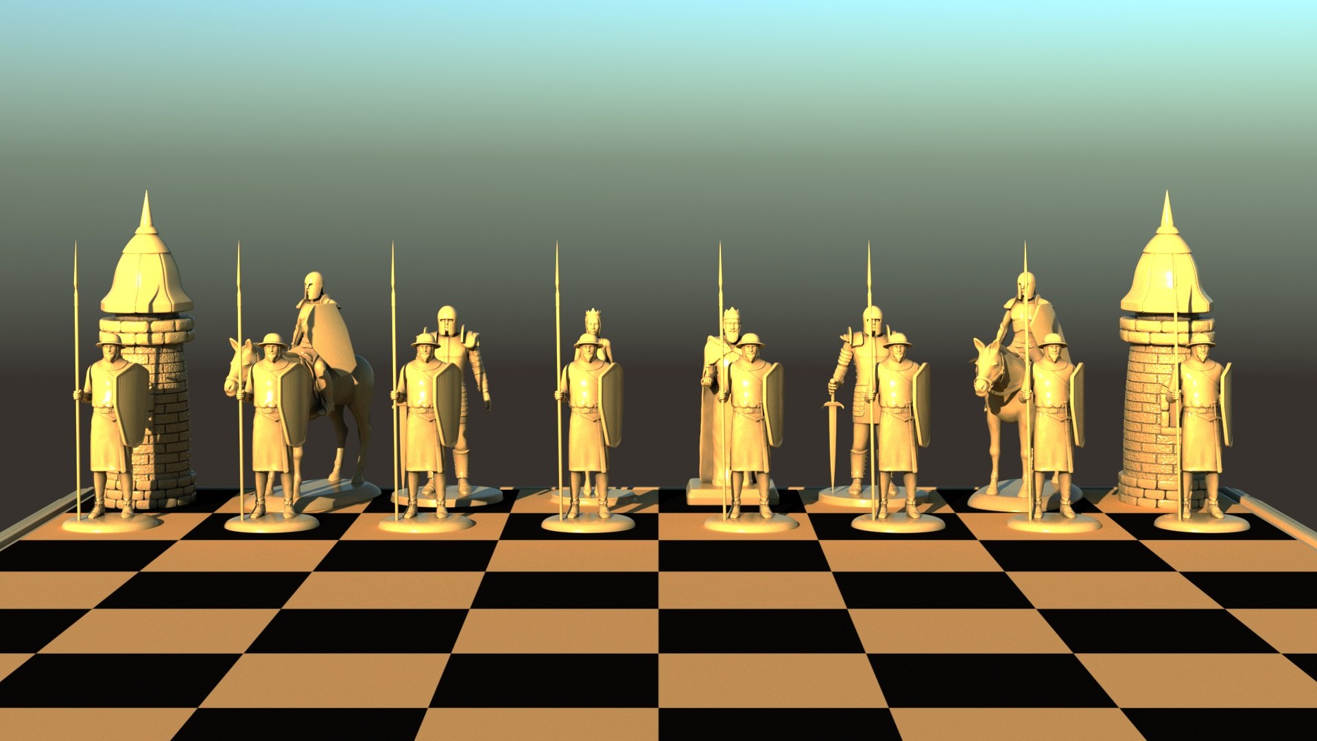 Chess Figurines 3D - TurboSquid 2065502
