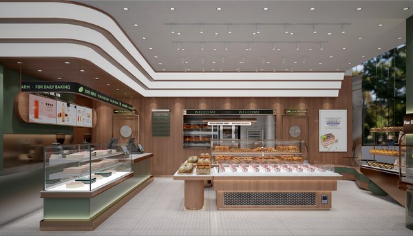 modelo 3d Modern Bakery - TurboSquid 2032736