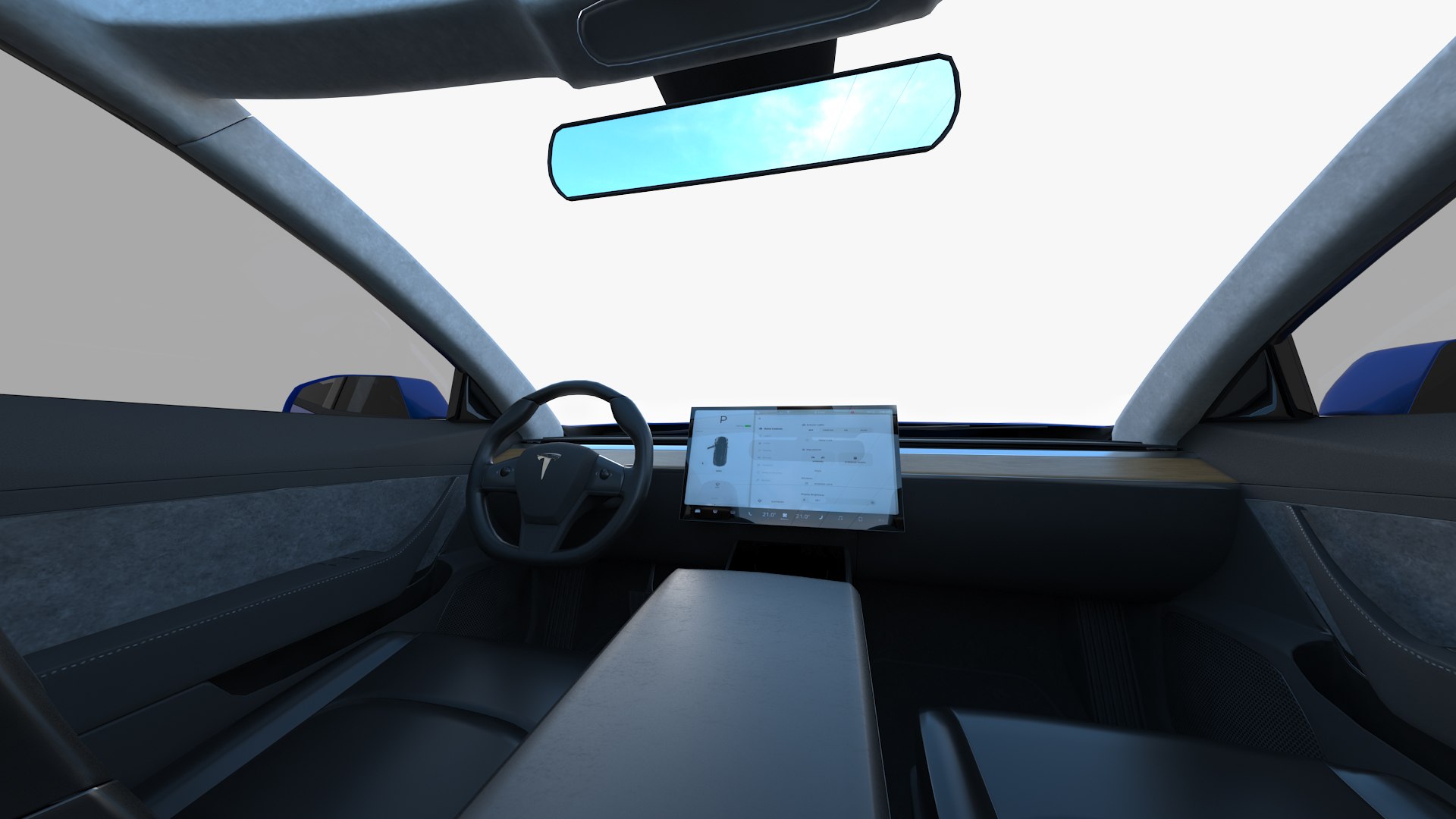 Tesla Y Interior Modeled 3D Model - TurboSquid 1390134