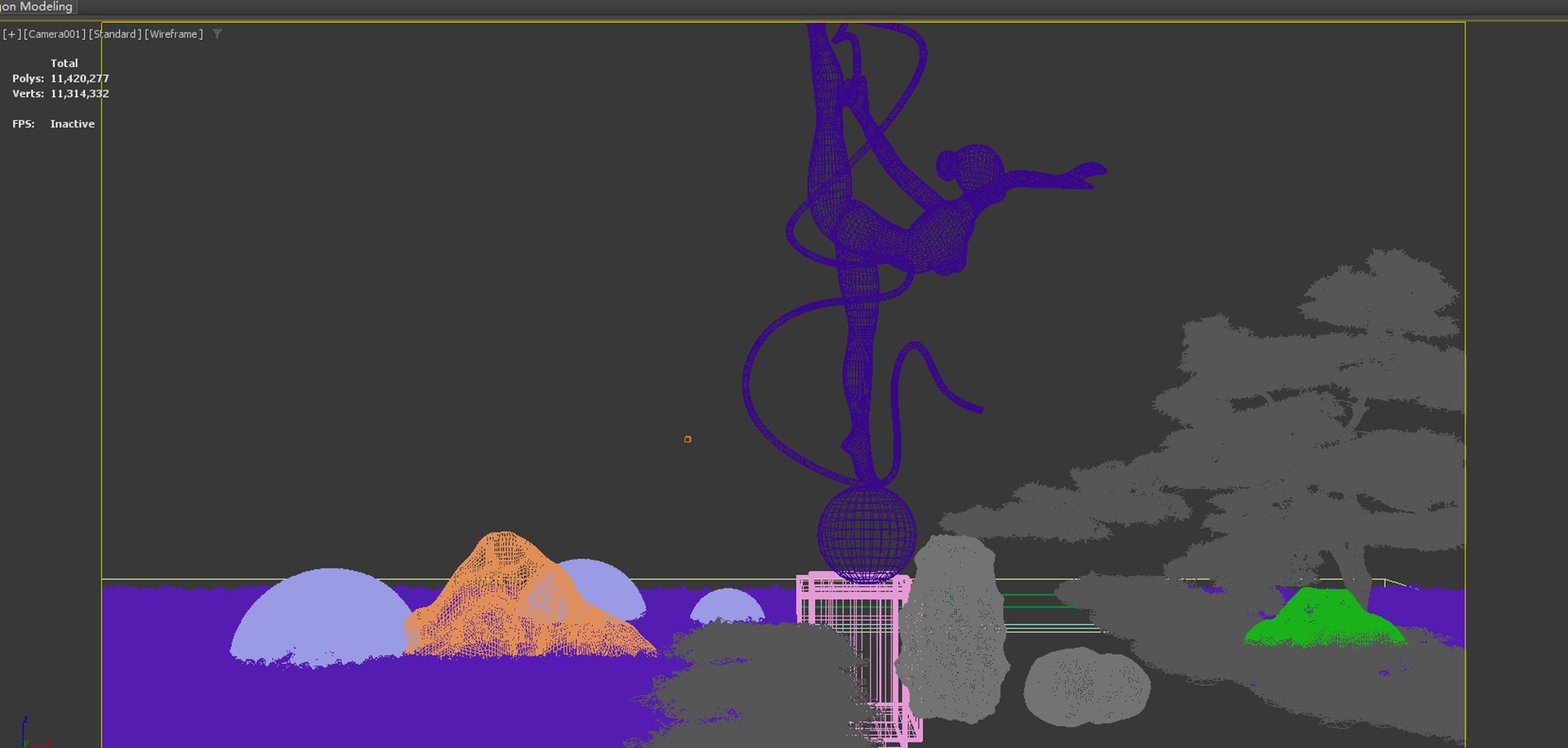 3D Modern garden water feature sketch model - TurboSquid 2057640