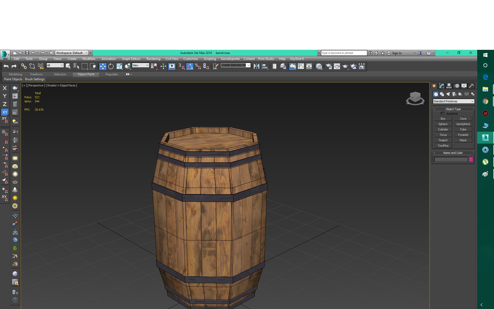 Free Barrel 3d Model