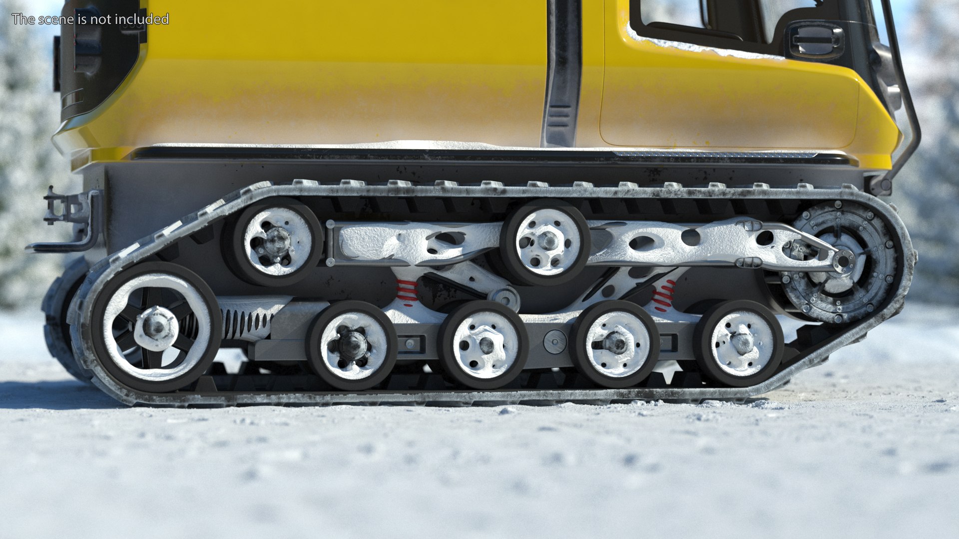 3D Snowy Arctic Engine Track model - TurboSquid 2133756