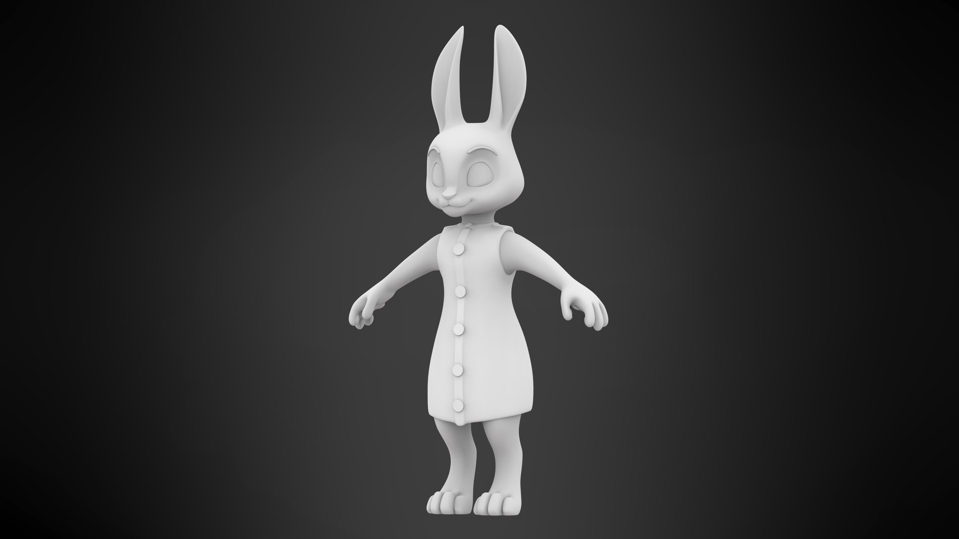 3D Rabbit Dotty - TurboSquid 1911338