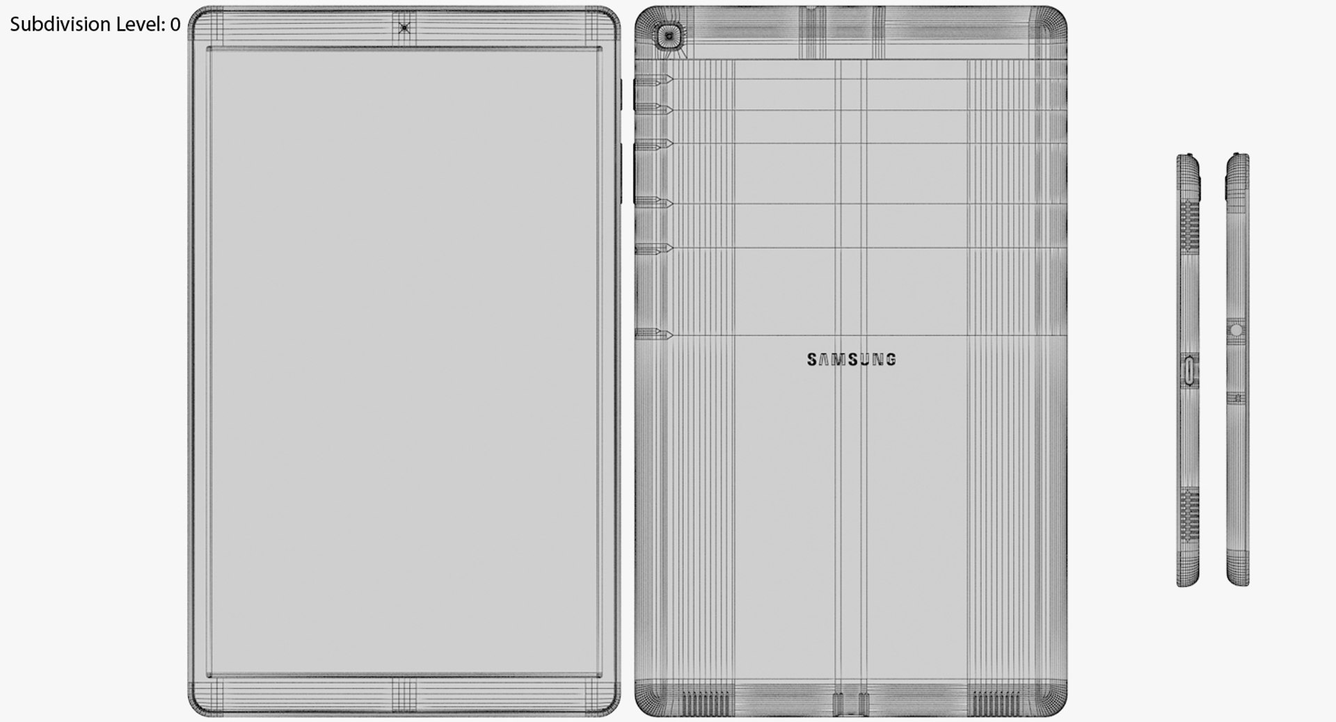 Realistic Samsung Galaxy Tab 3D Model - TurboSquid 1396869
