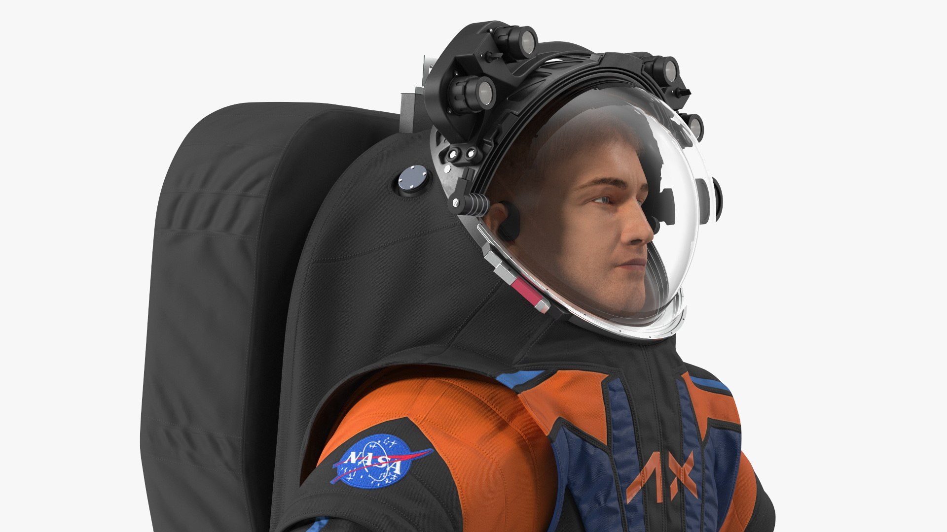 Astronaut In NASA Axiom Spacesuit A-pose Fur 3D Model - TurboSquid 2112218