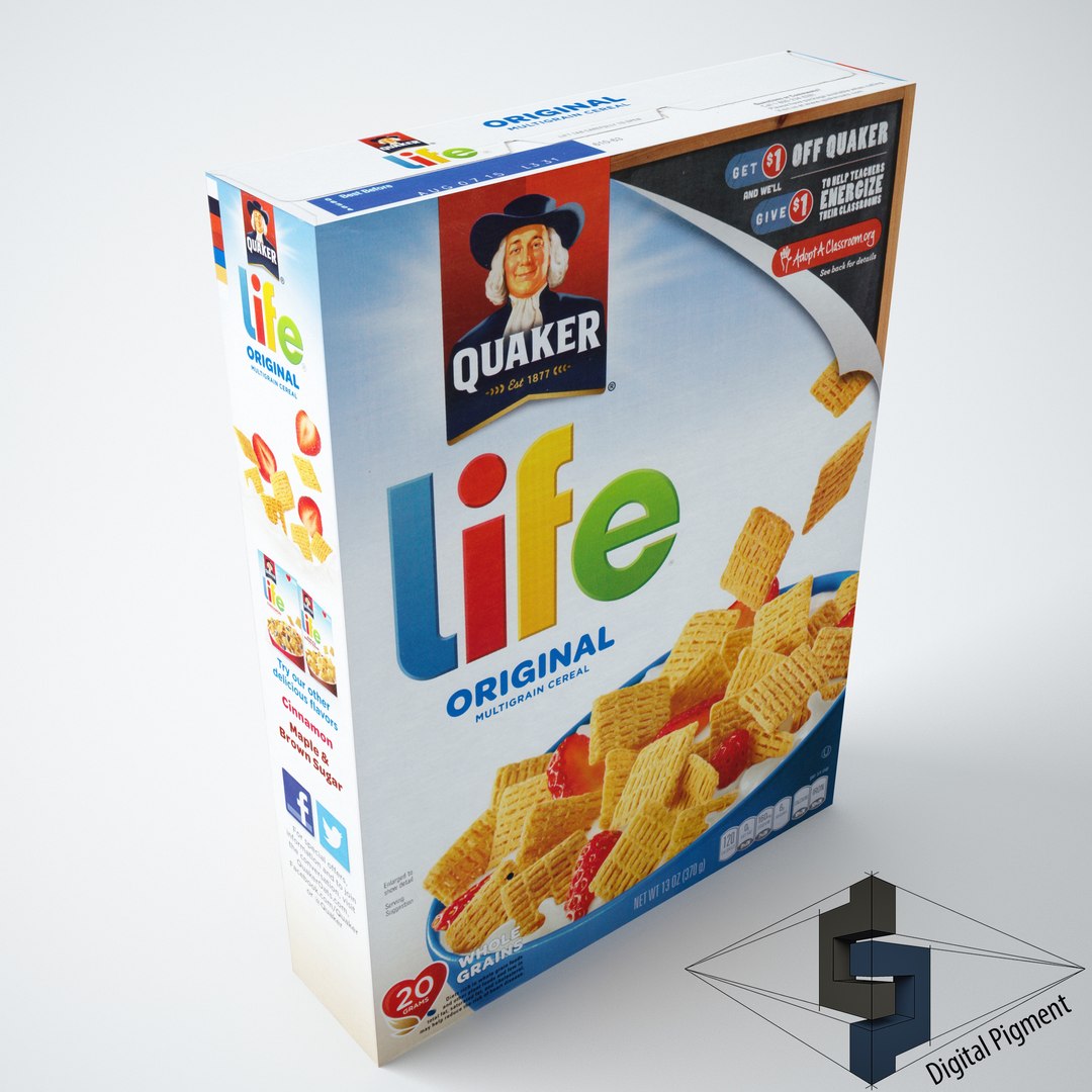 Original Life Cereal Box 3d 3ds