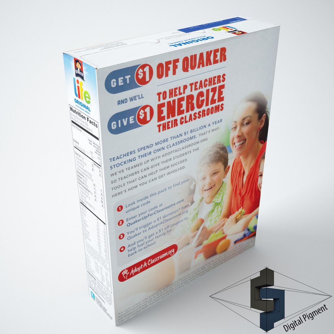 Original Life Cereal Box 3d 3ds