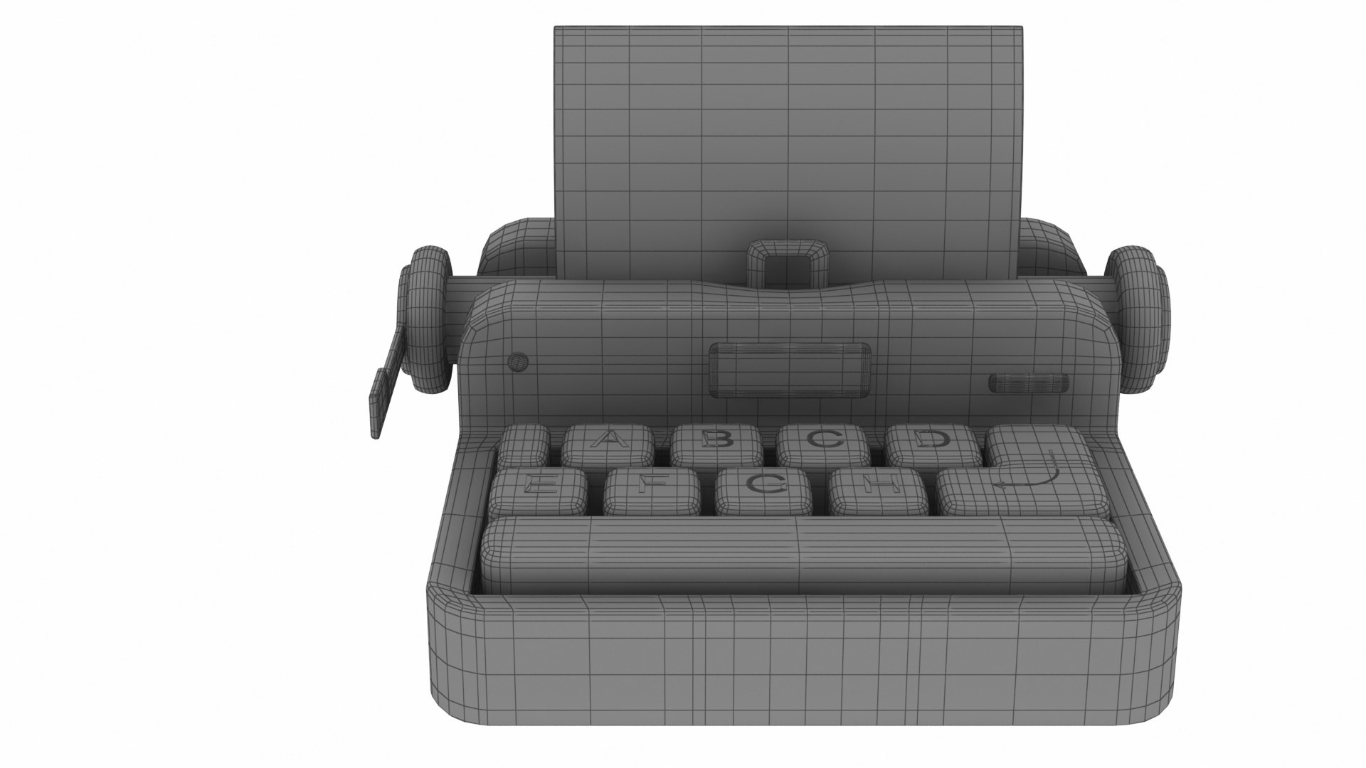 3D Typewriter Icon - TurboSquid 2004887