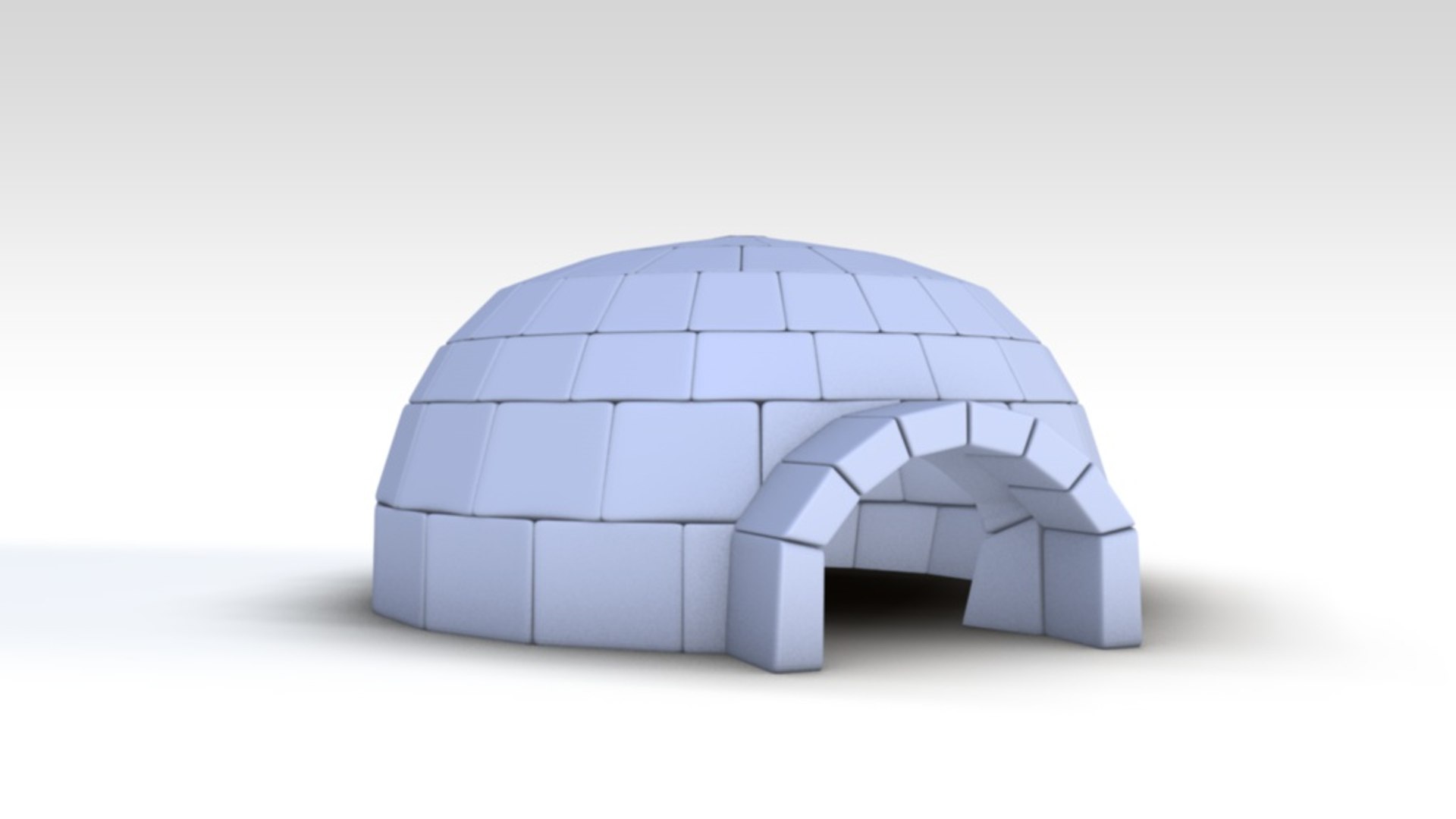 igloo 3d obj