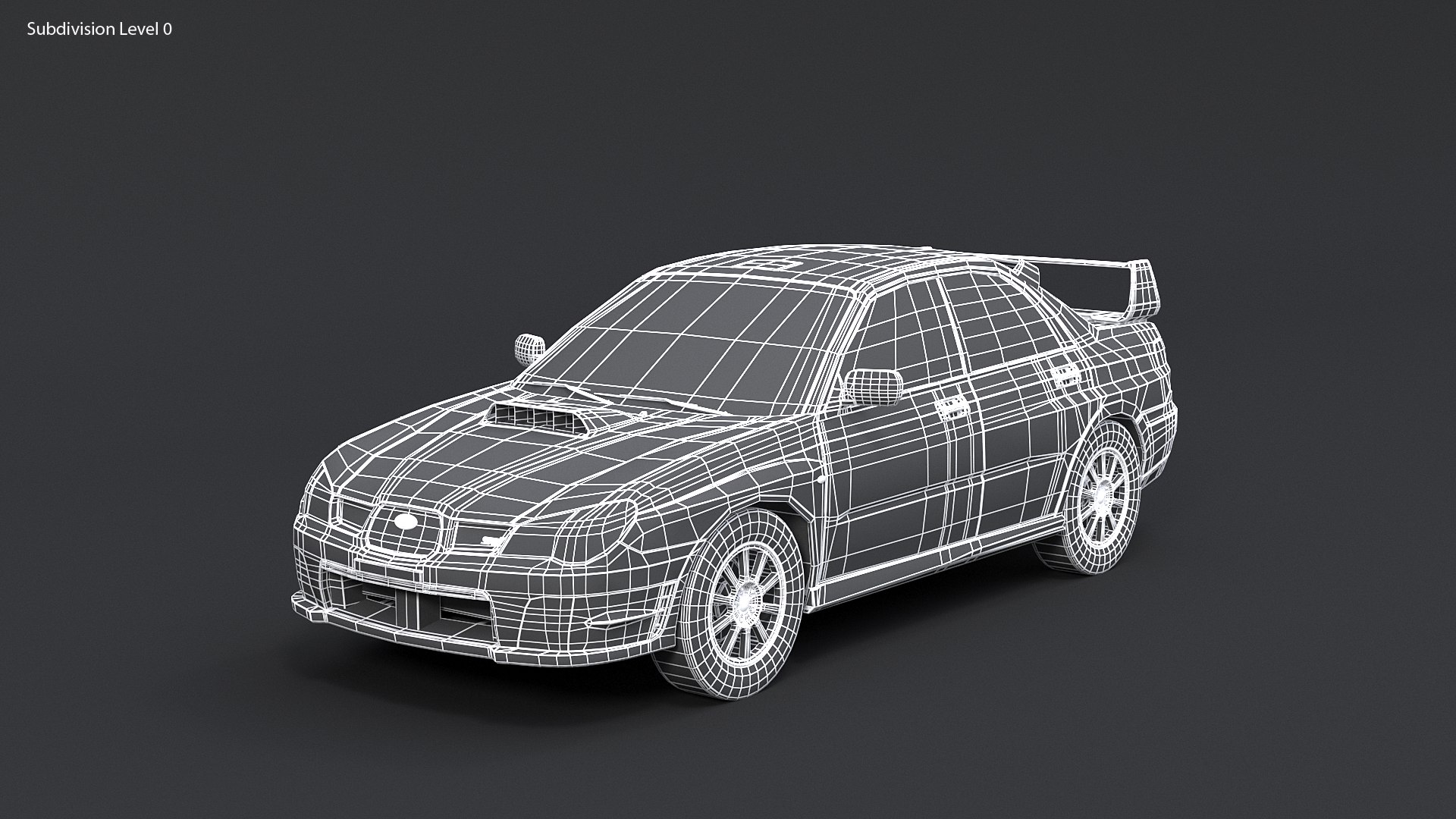 3D Model Subaru Impreza WRX STI 2007 And Boxer Engine - TurboSquid 1972551