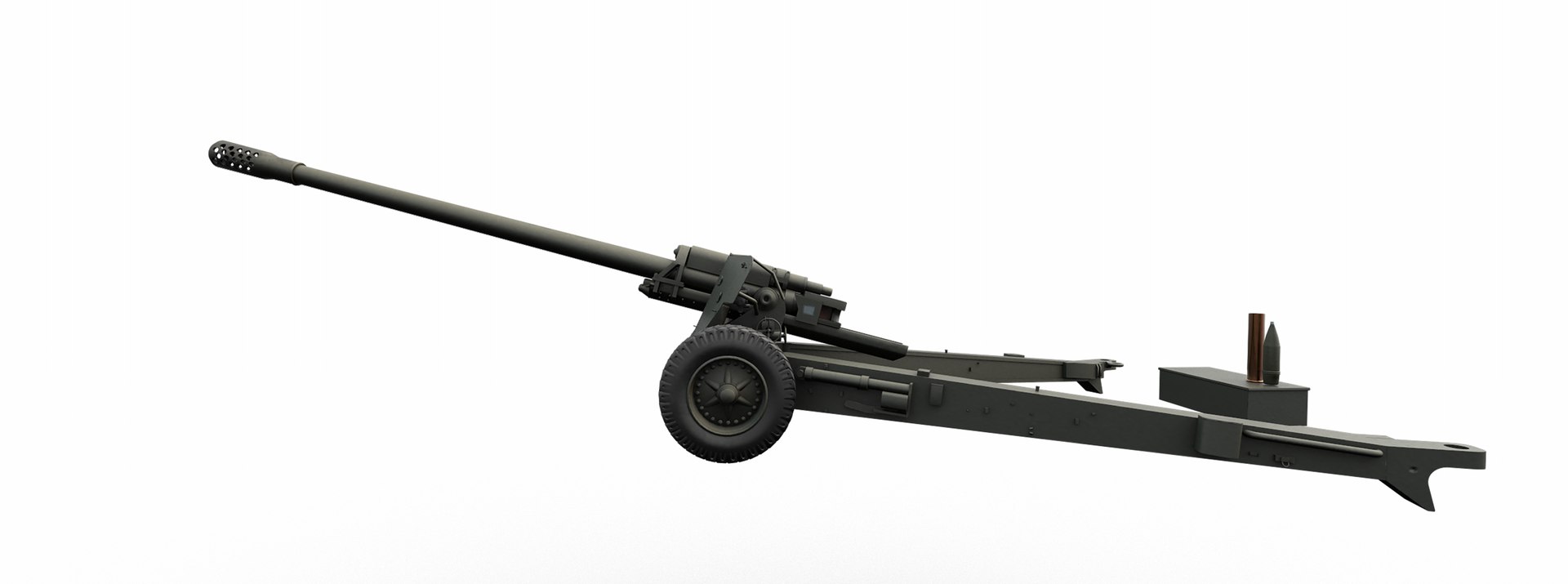 M46 130mm Field Gun 3D Model - TurboSquid 2010590