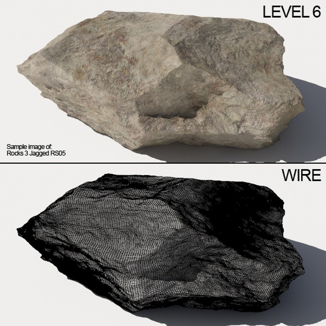 Jagged Rocks Stones 1 3d Model