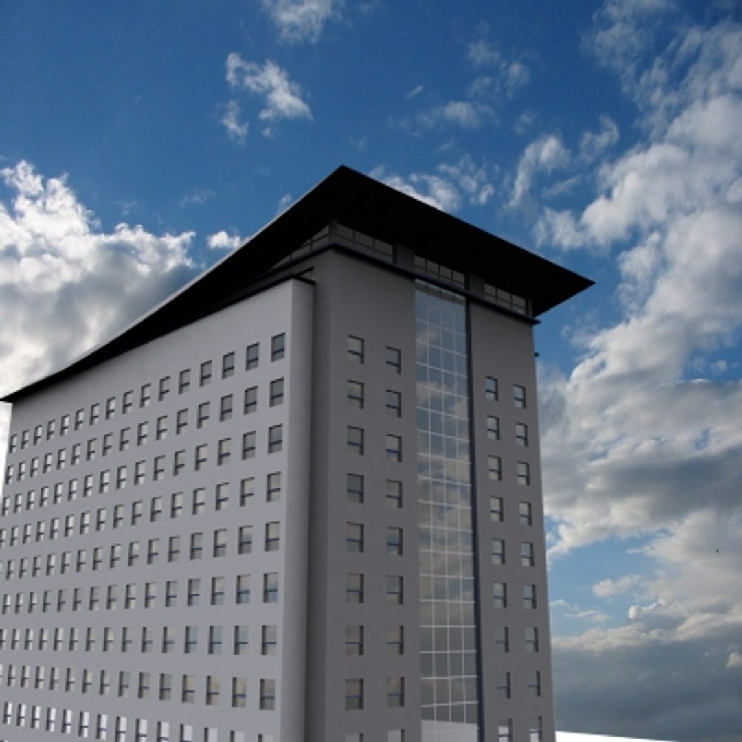 Modern Asian Hotel Office 3d 3ds