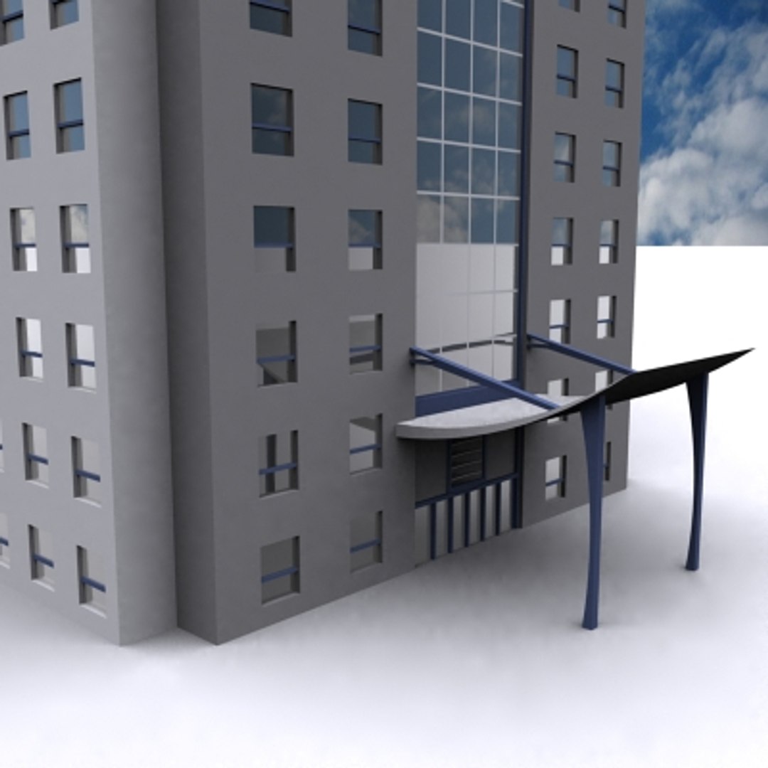 Modern Asian Hotel Office 3d 3ds