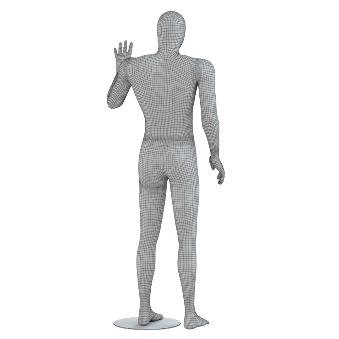 3D Faceless Male Mannequin Gold - TurboSquid 1595206