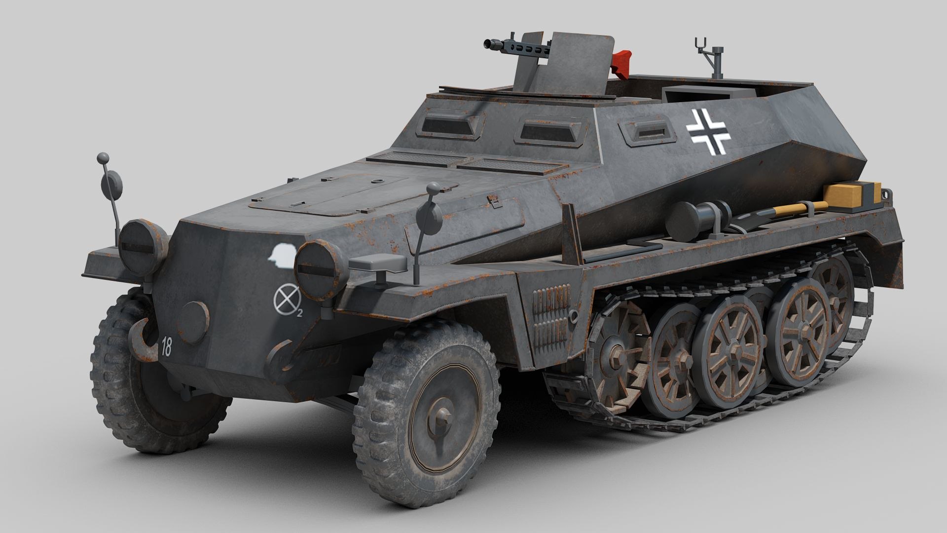 3D Model SdKfz 250 - TurboSquid 2378282