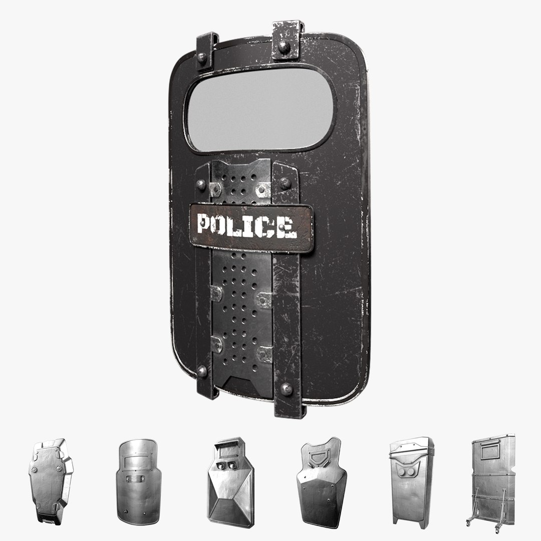 3D Model 36 BALLISTIC SHIELD BASE MESH Vol 2 - TurboSquid 1992371