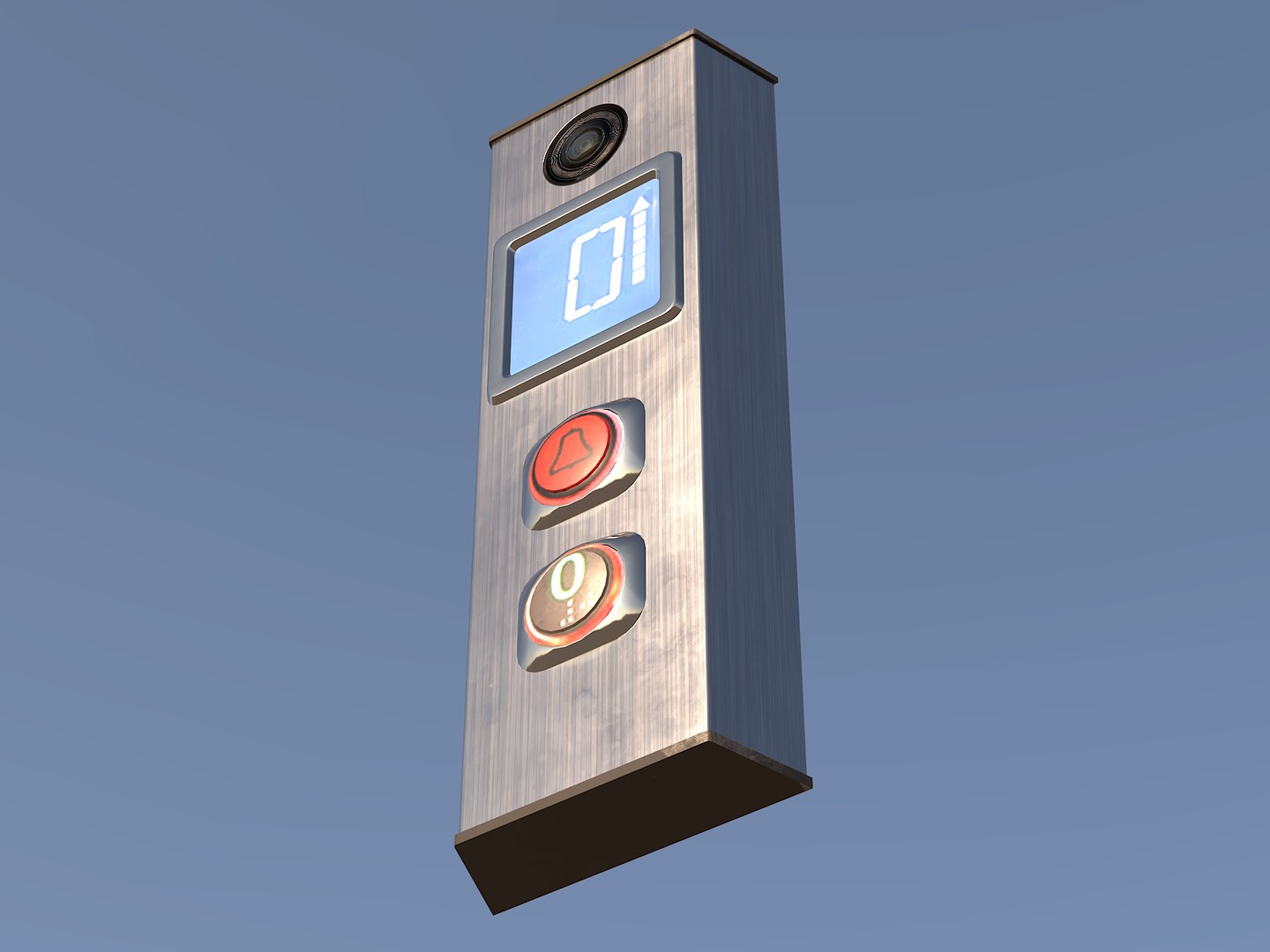 Elevator Push Button Panel Low-poly 3D Model - TurboSquid 2146677