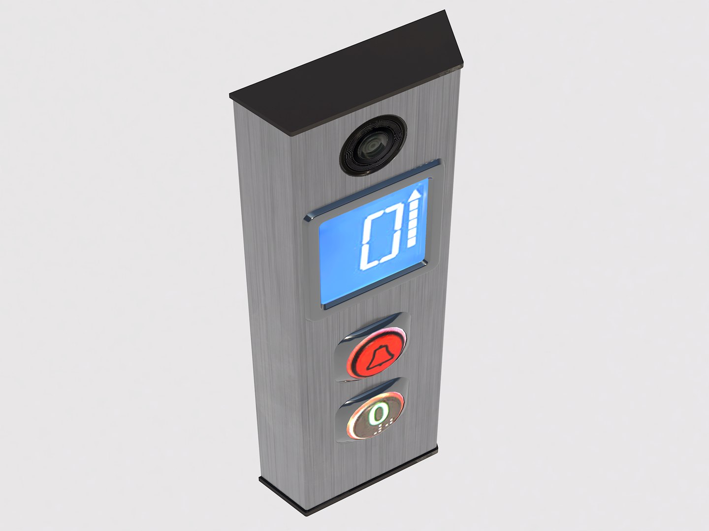 Elevator Push Button Panel Low-poly 3D Model - TurboSquid 2146677