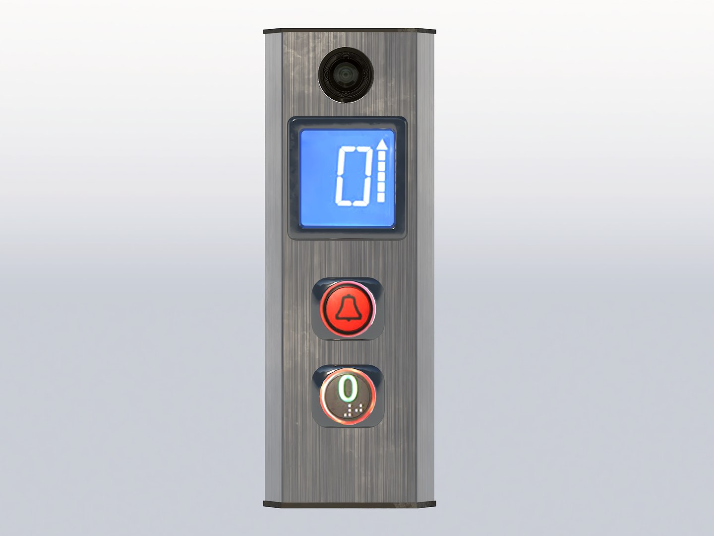 Elevator Push Button Panel Low-poly 3D Model - TurboSquid 2146677