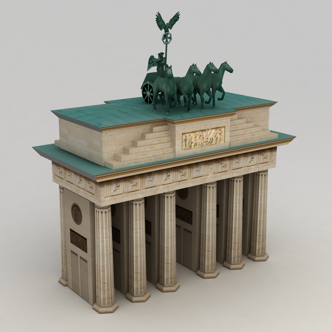 Brandenburg Gate 3d Max