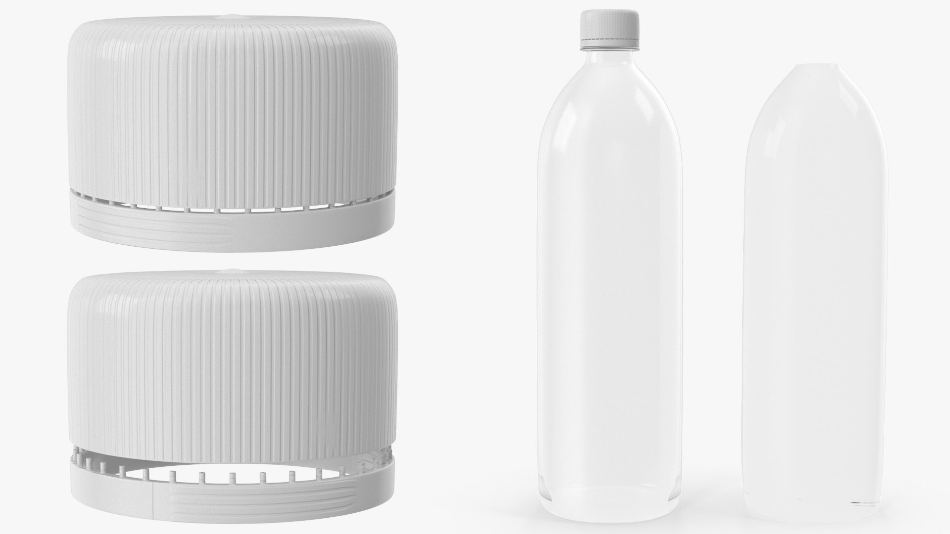 3D Transparent Bottle With Water - TurboSquid 2497864