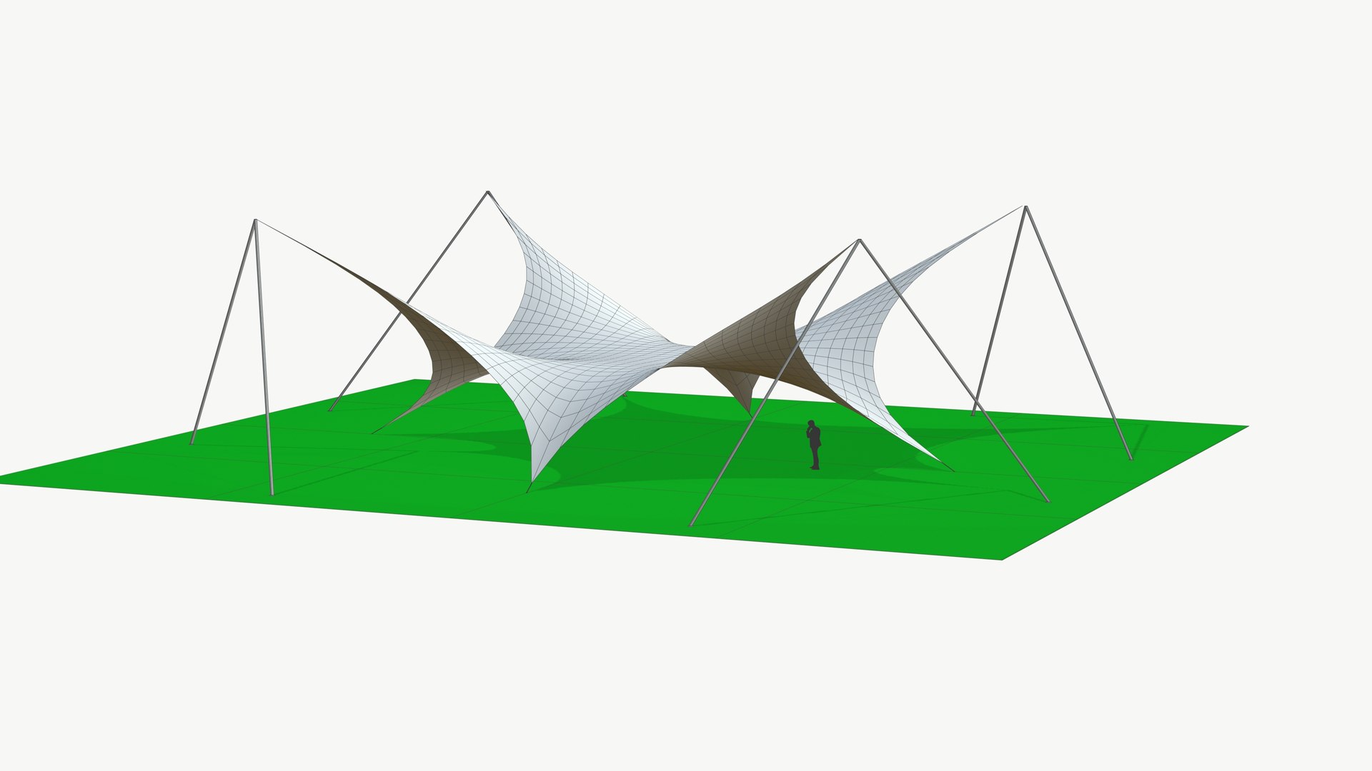 Tensile Structure Arch 3D - TurboSquid 2116190