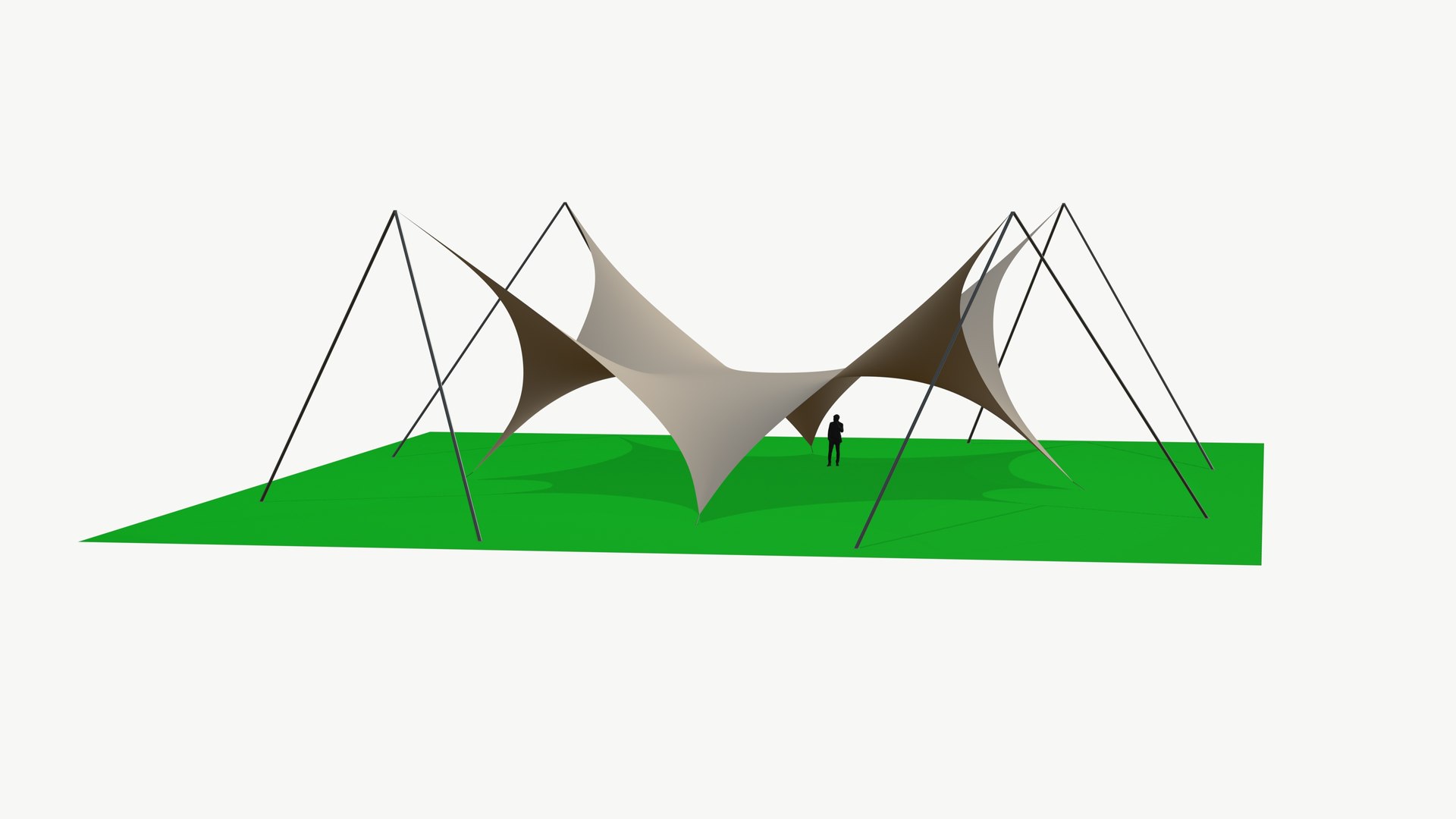 Tensile Structure Arch 3D - TurboSquid 2116190