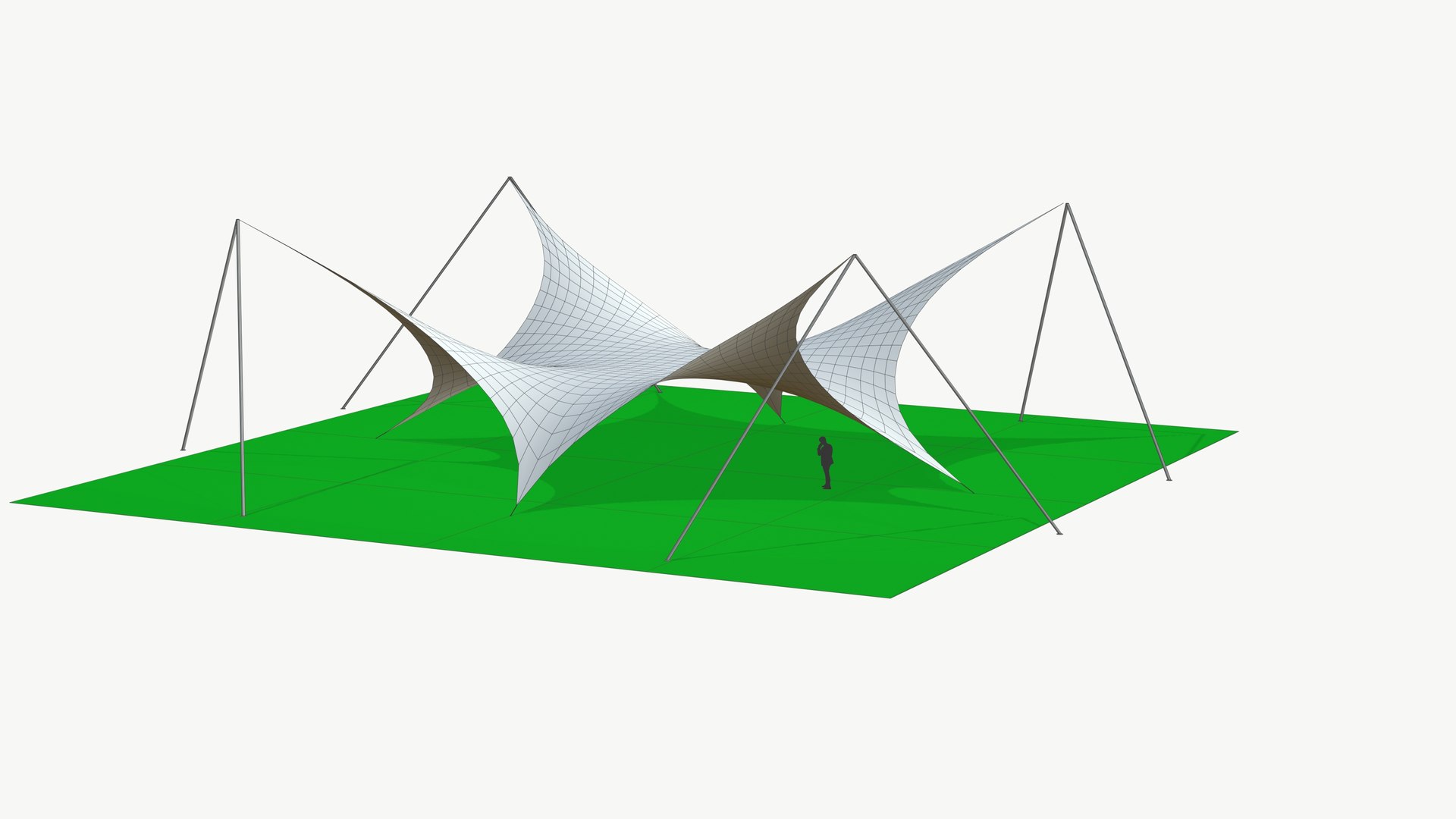 Tensile Structure Arch 3D - TurboSquid 2116190