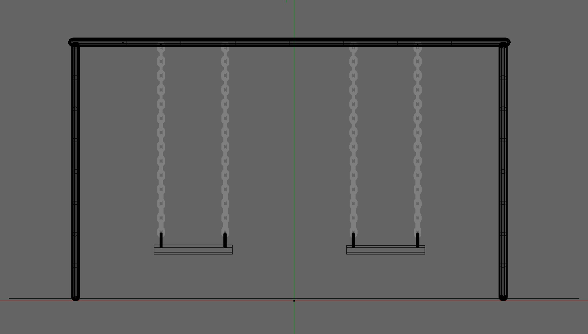 3d Swing Playground Animation