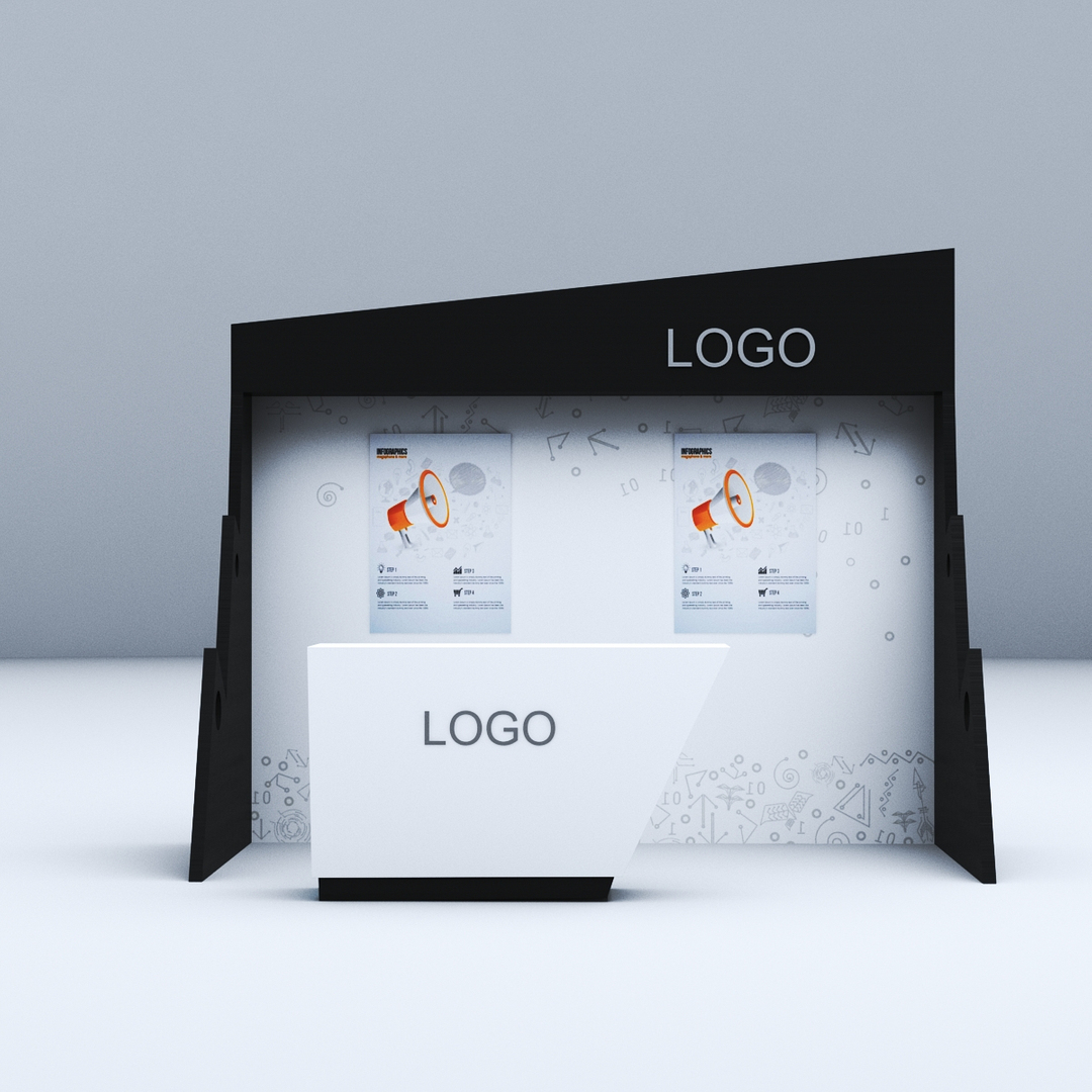 3D Unified Booth Model - TurboSquid 1583914