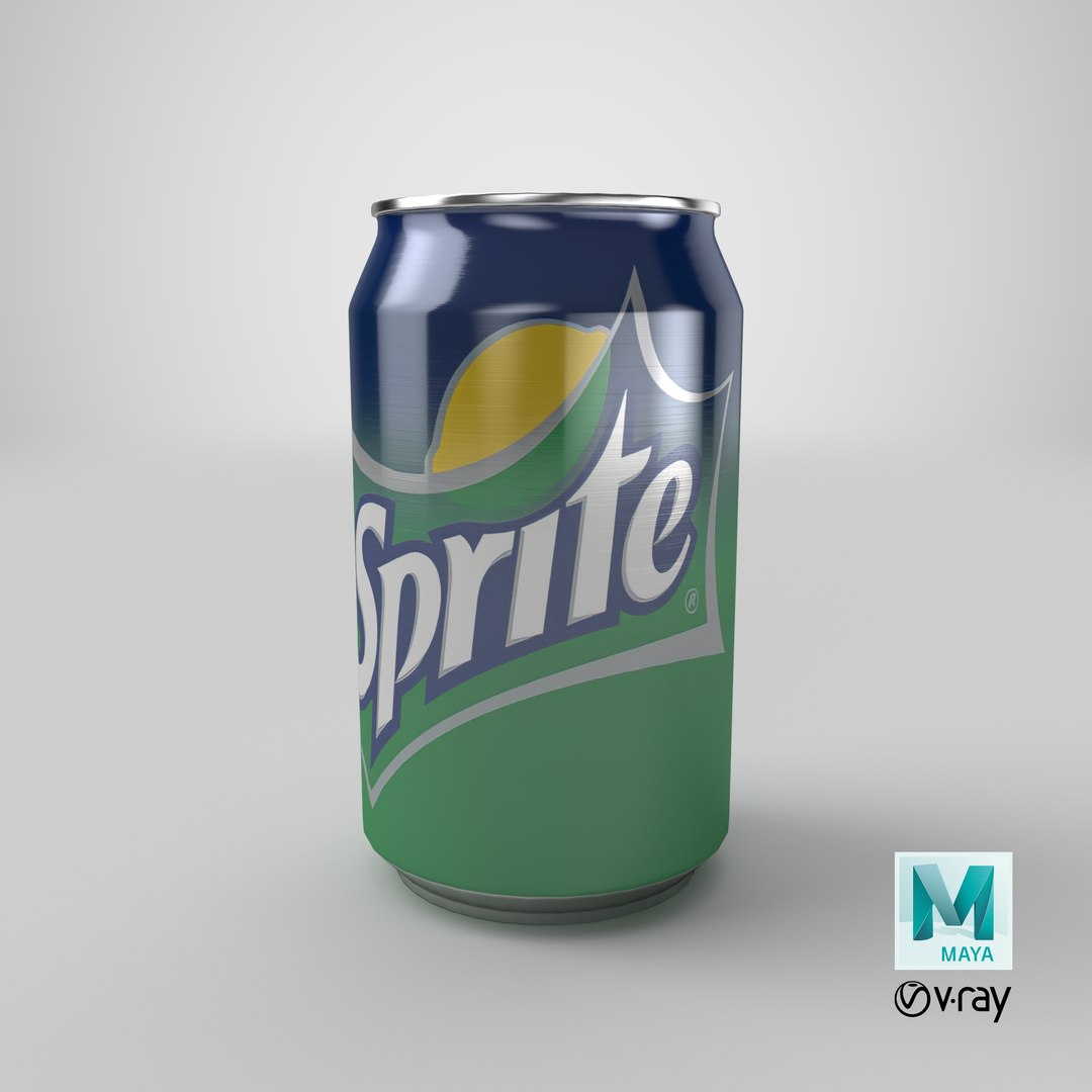 3D Beverage Can 330 ml Sprite - TurboSquid 1982459