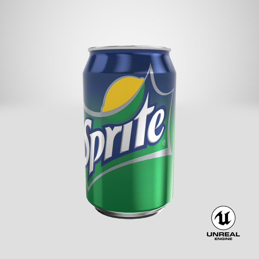 3D Beverage Can 330 ml Sprite - TurboSquid 1982459