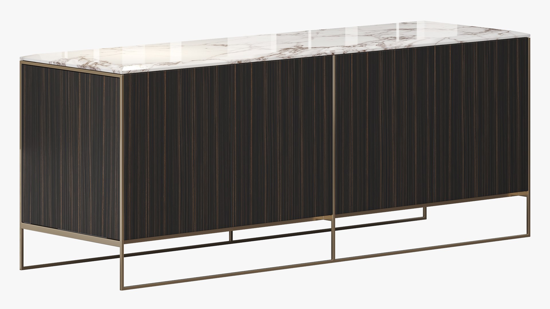 COLLECTION OF FURNITURE CALDER BRONZE LIVING HORIZONTAL SIDEBOARD BY MINOTTI 3D Model ...