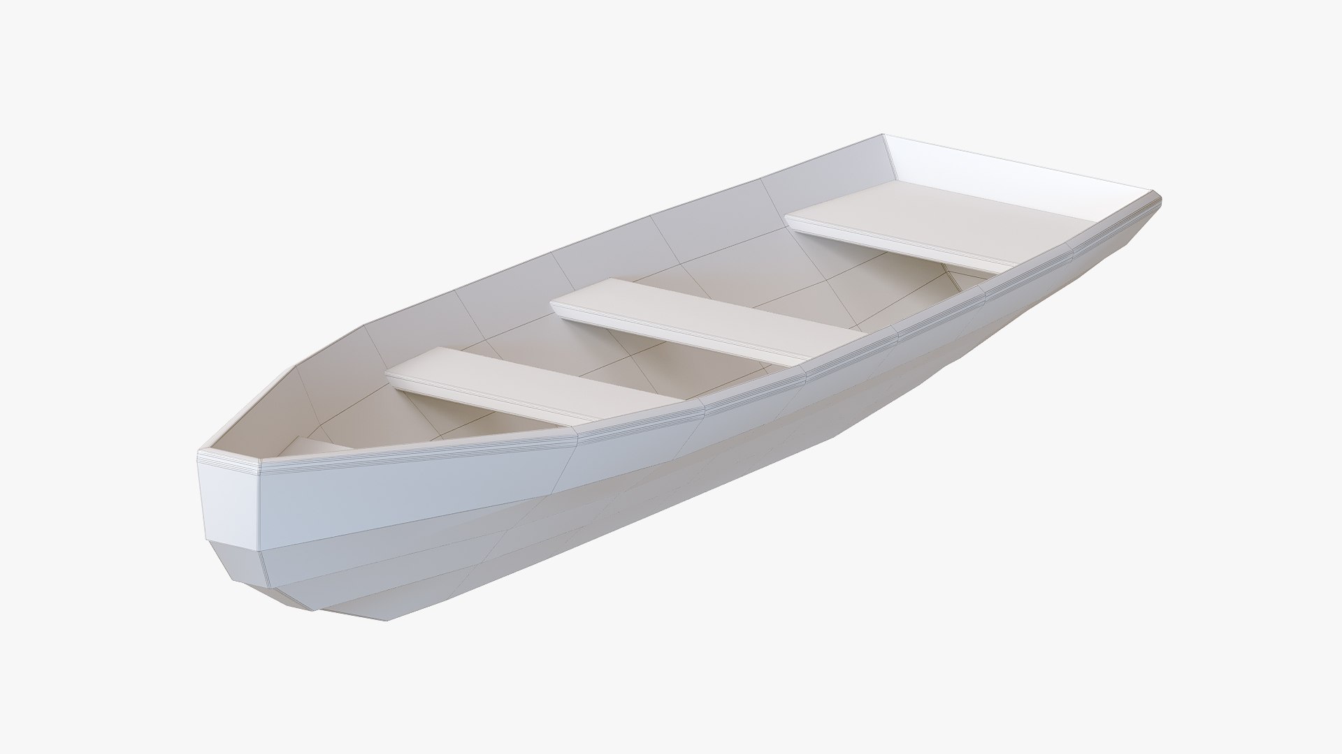 3D Rowing Boat Model - TurboSquid 2212892