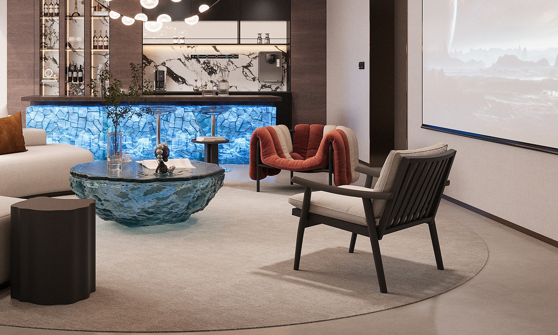 3D Modern Living Room Model - TurboSquid 2517522