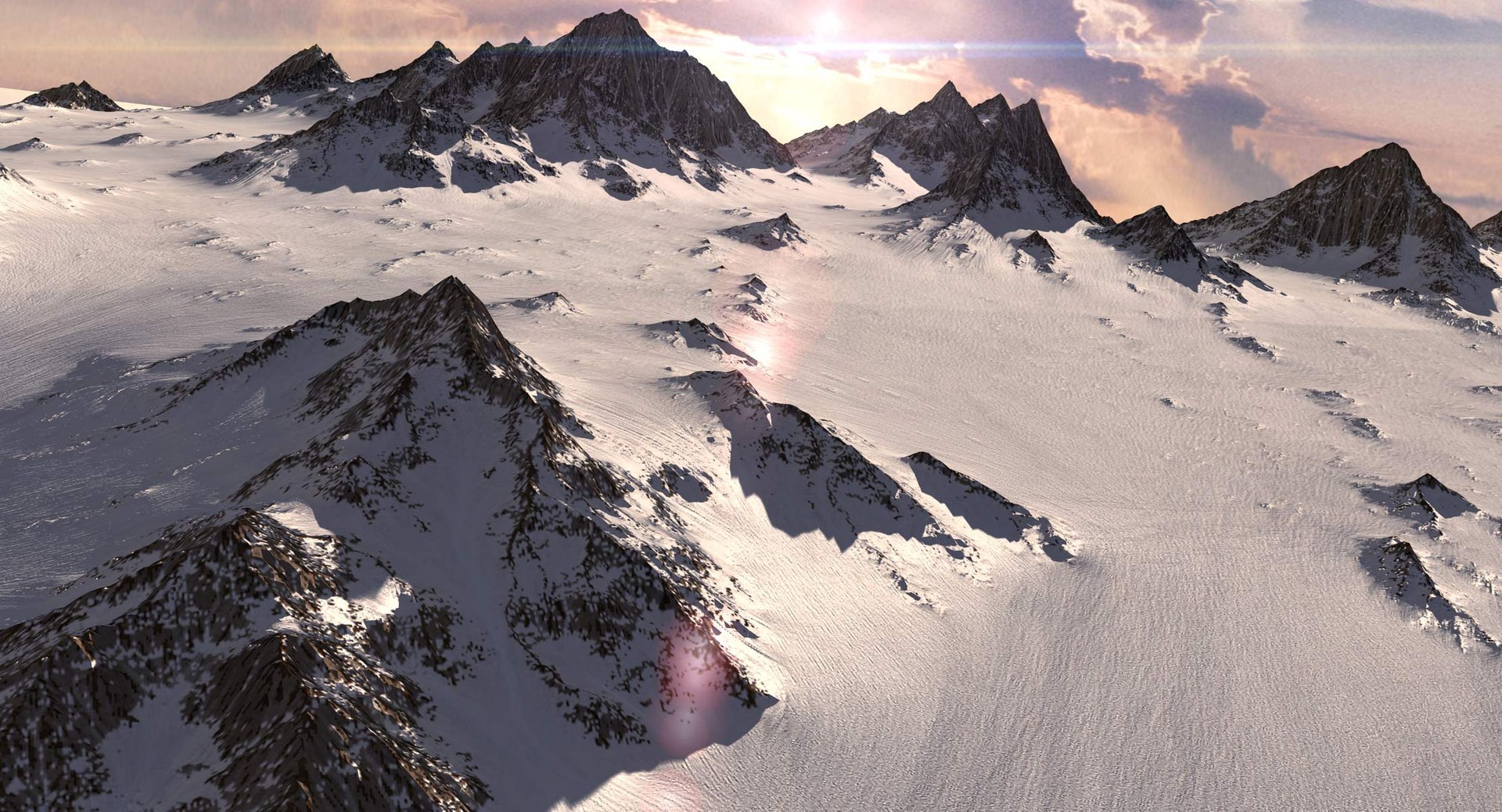 3d Max Mountains Landscape Terrain